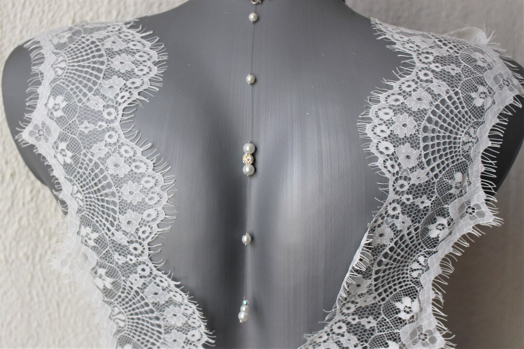 Bride Back Jewelry, Back Fall, Back Necklace, Skin Jewelry, Wedding ...