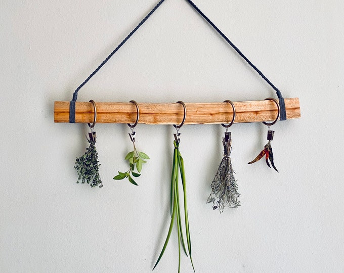 Cherry Wood Herb Drying Rack / Picture and Artwork Hanger - Etsy