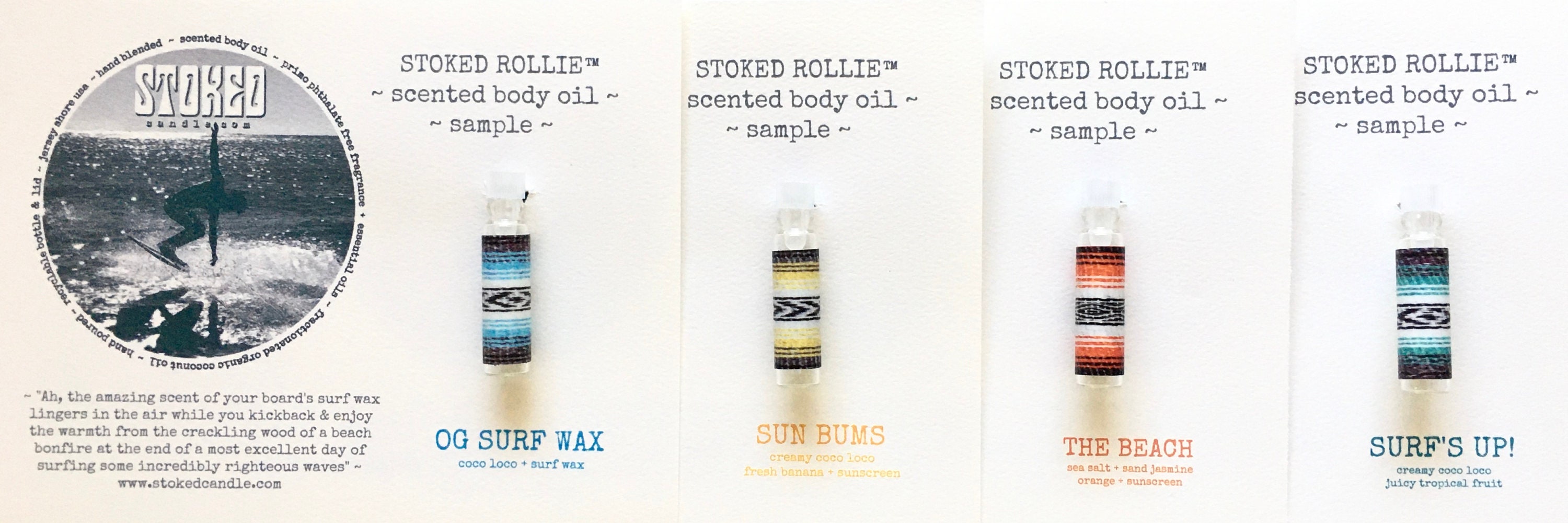 Stoked Rollie™ Micro Body Oil handmade perfume oil sample | Etsy