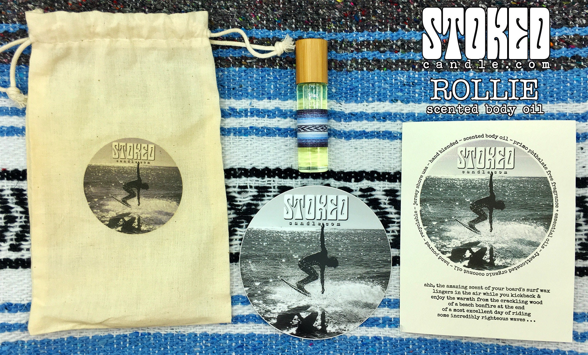 Stoked Rollie™ THE BEACH Body Oil Scent ~ Handmade, Roll on Perfume Oil ...