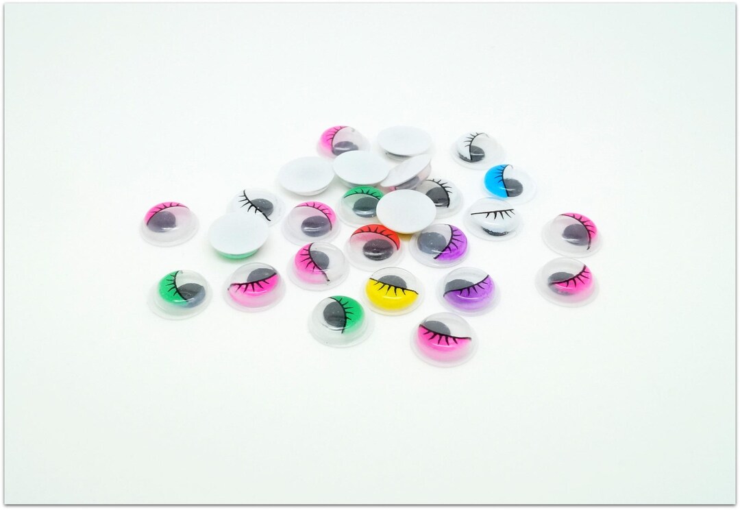 Buy 5 Cabochons Round Multi-colored Googly Eyes Online in India - Etsy