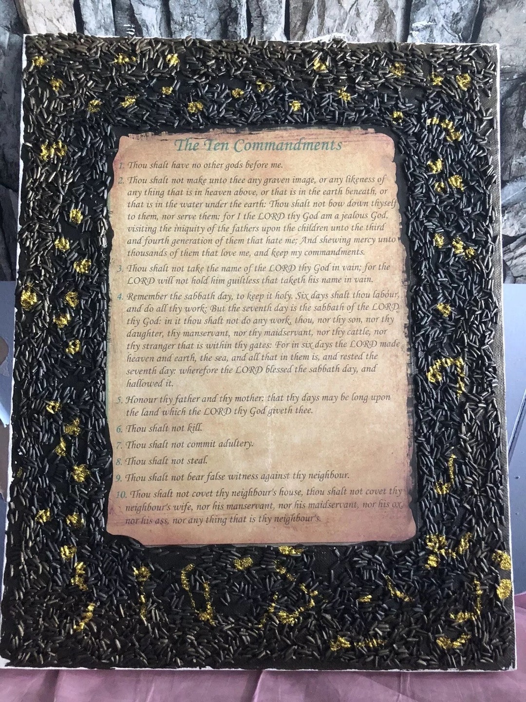 The Ten Commandments King James Version - Etsy