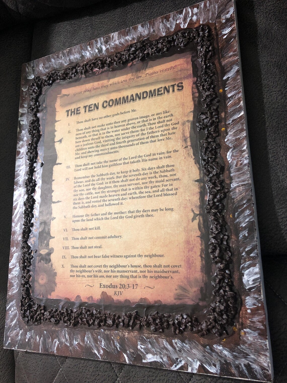 The Ten Commandments King James Version Poster - Etsy