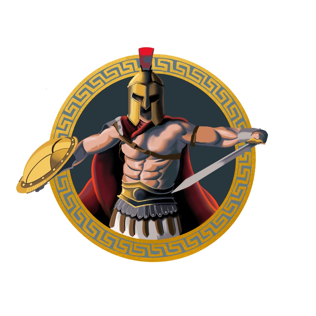 Hand Drawn! Gladiator Sticker - 3.1”x3.1” Waterproof and Scratch ...