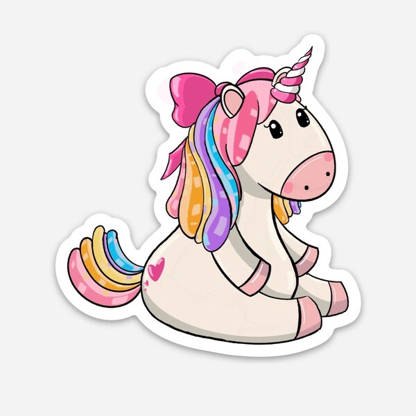 Unicorn Vinyl Sticker - Etsy
