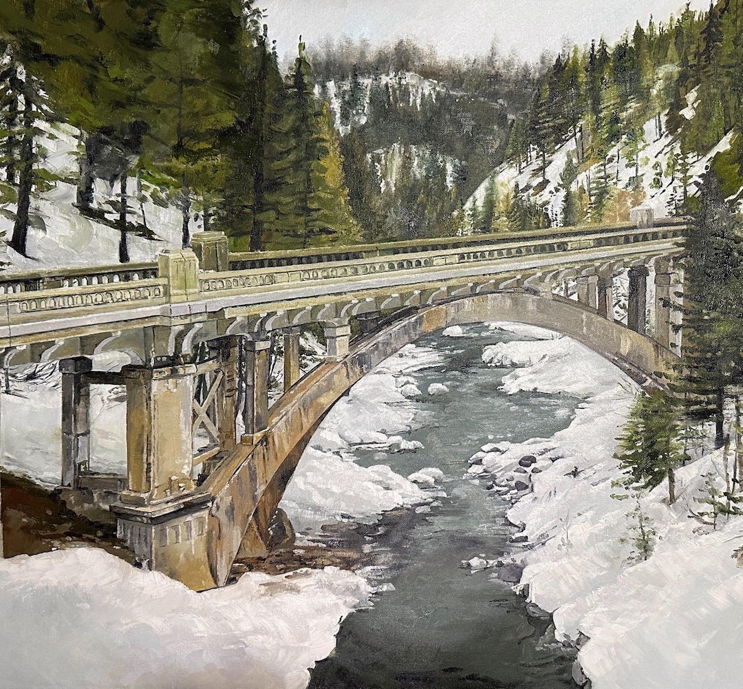 Rainbow Bridge Print in Cascade Idaho. 5”x7”,8”x10”, 11"x14", or 13"x19 ...