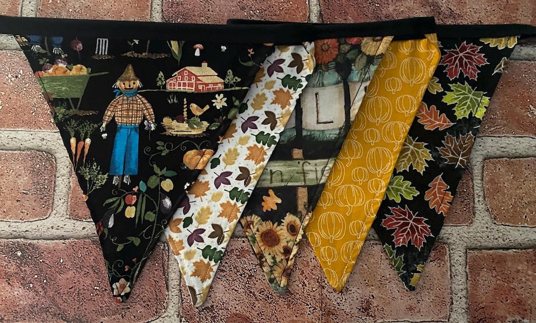 Scarecrow Fall Bunting Banner - Etsy