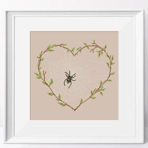 Spider on Web Cross Stitch Pattern Spider Pdf Pattern Spider - Etsy