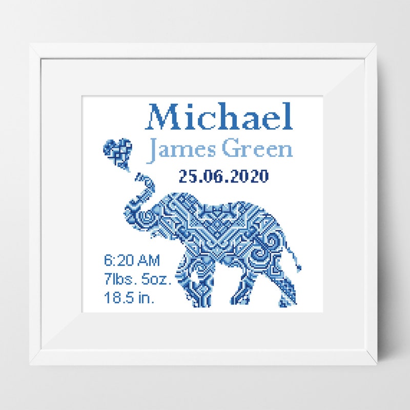 Geometric Elephant - Etsy