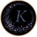 Star Monogram K Cross Stitch Pattern Letter K Cross Stitch Design Star ...