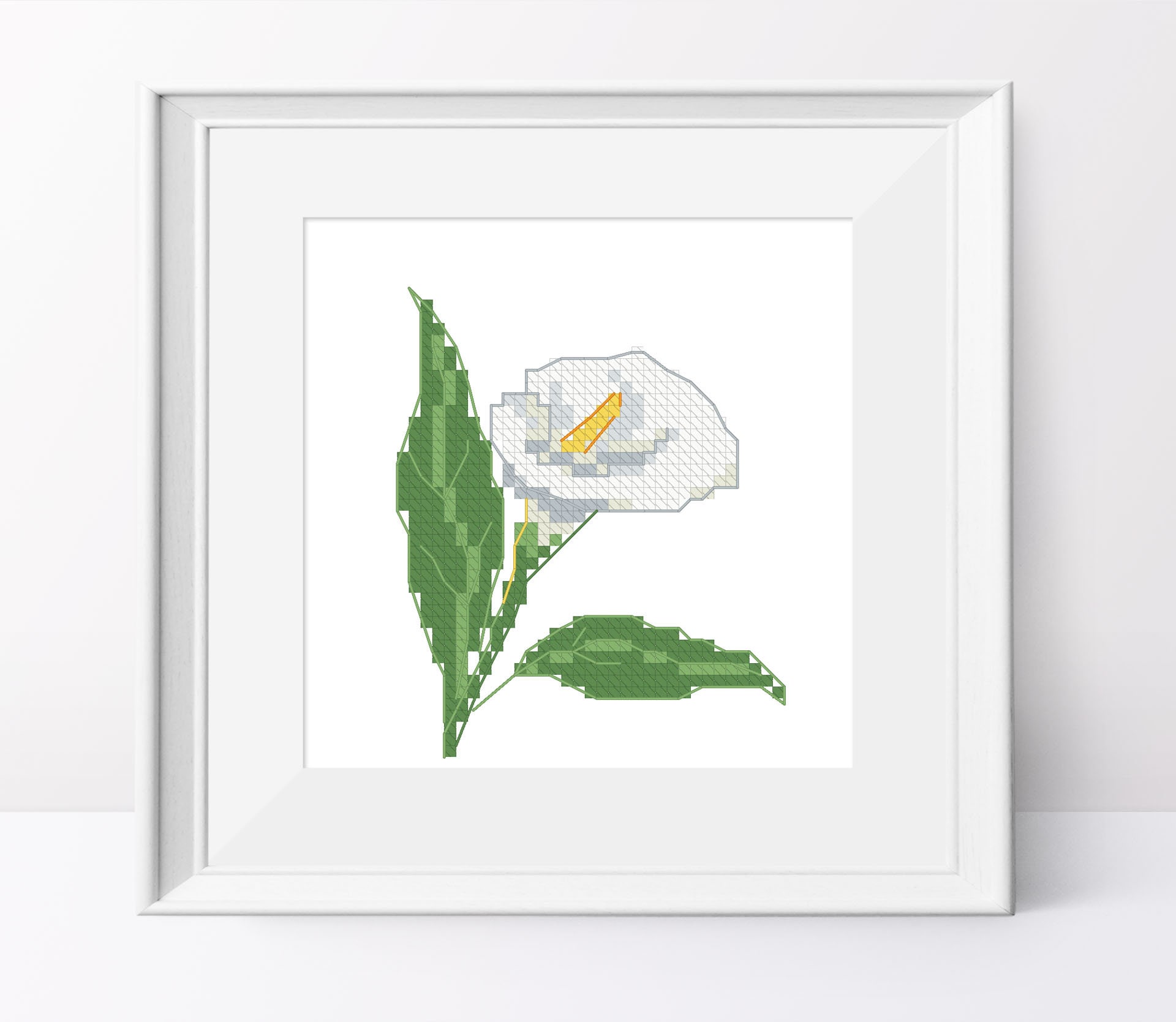 Calla Lily Cross Stitch Pattern Little Calla Lily Pdf Pattern - Etsy