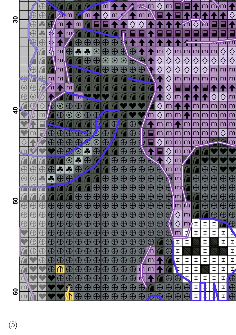 Halloween Cauldron Cross Stitch Pattern: Violet Death Potion (PDF ...