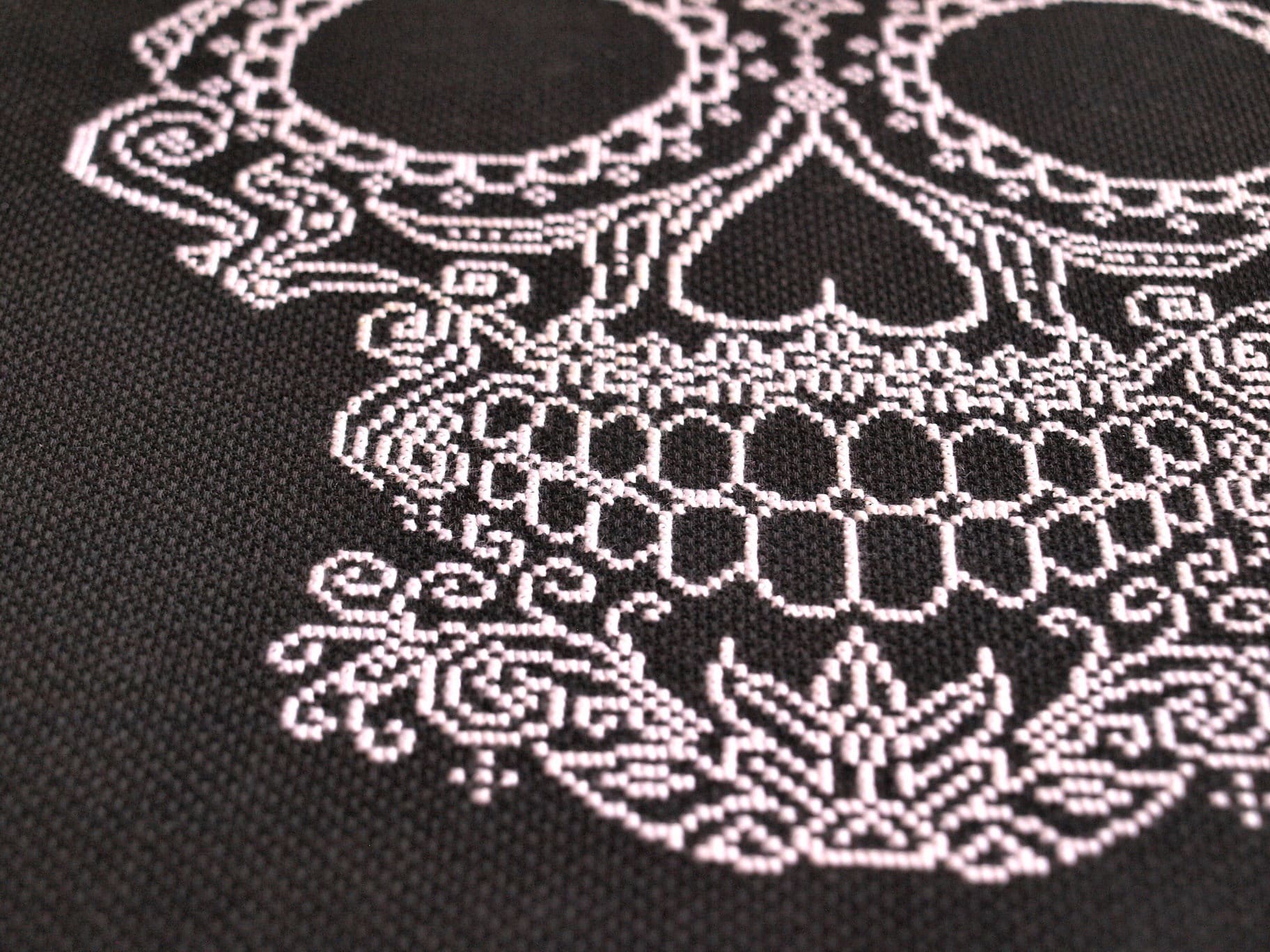 White skull cross stitch pattern Sugar skull cross stitch | Etsy