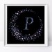 Star Monogram P Cross Stitch Pattern: Wreath Design (PDF Pattern) - Etsy