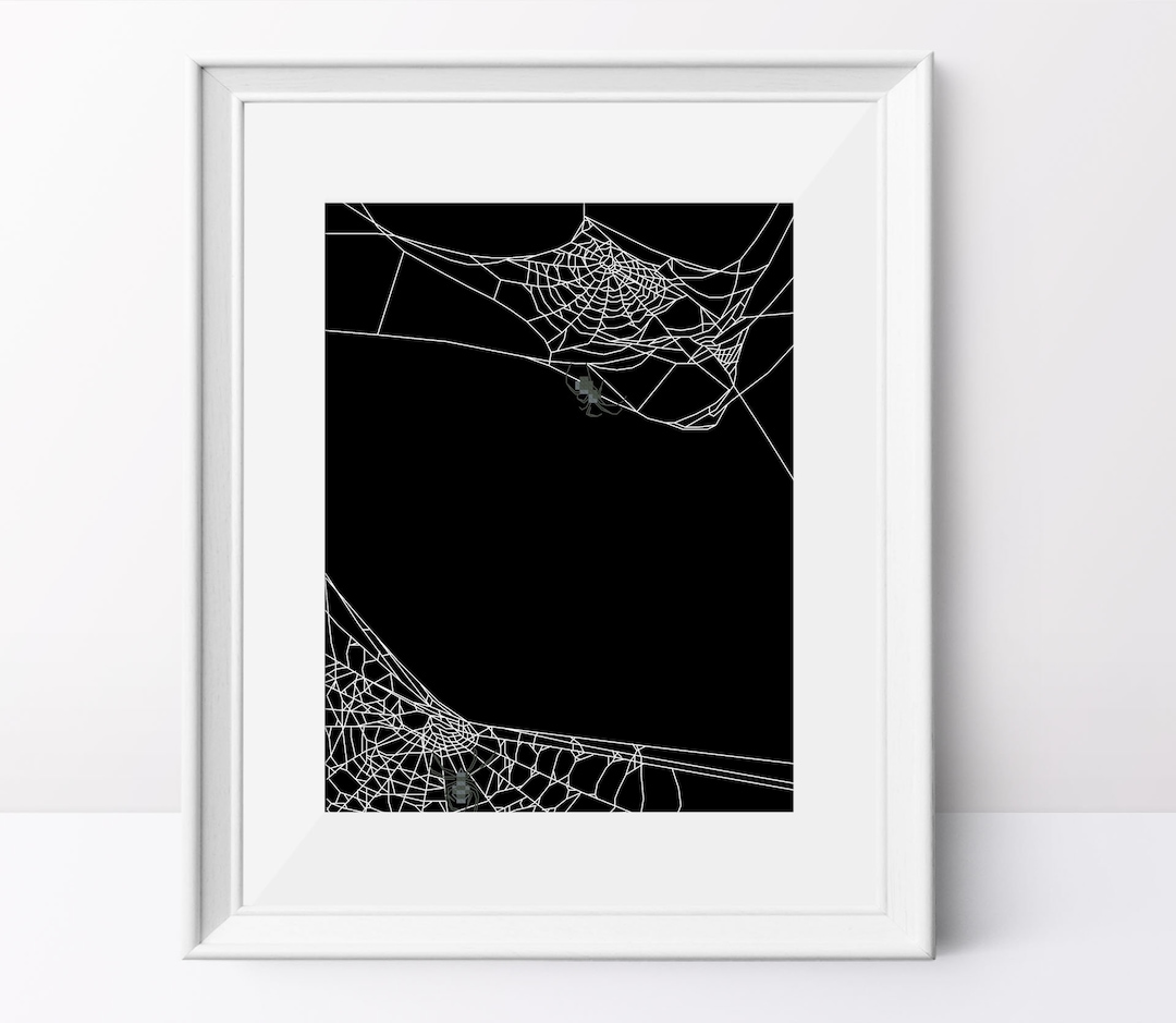 Web With Spiders Cross Stitch Pattern Halloween Web Cross Stitch Design ...