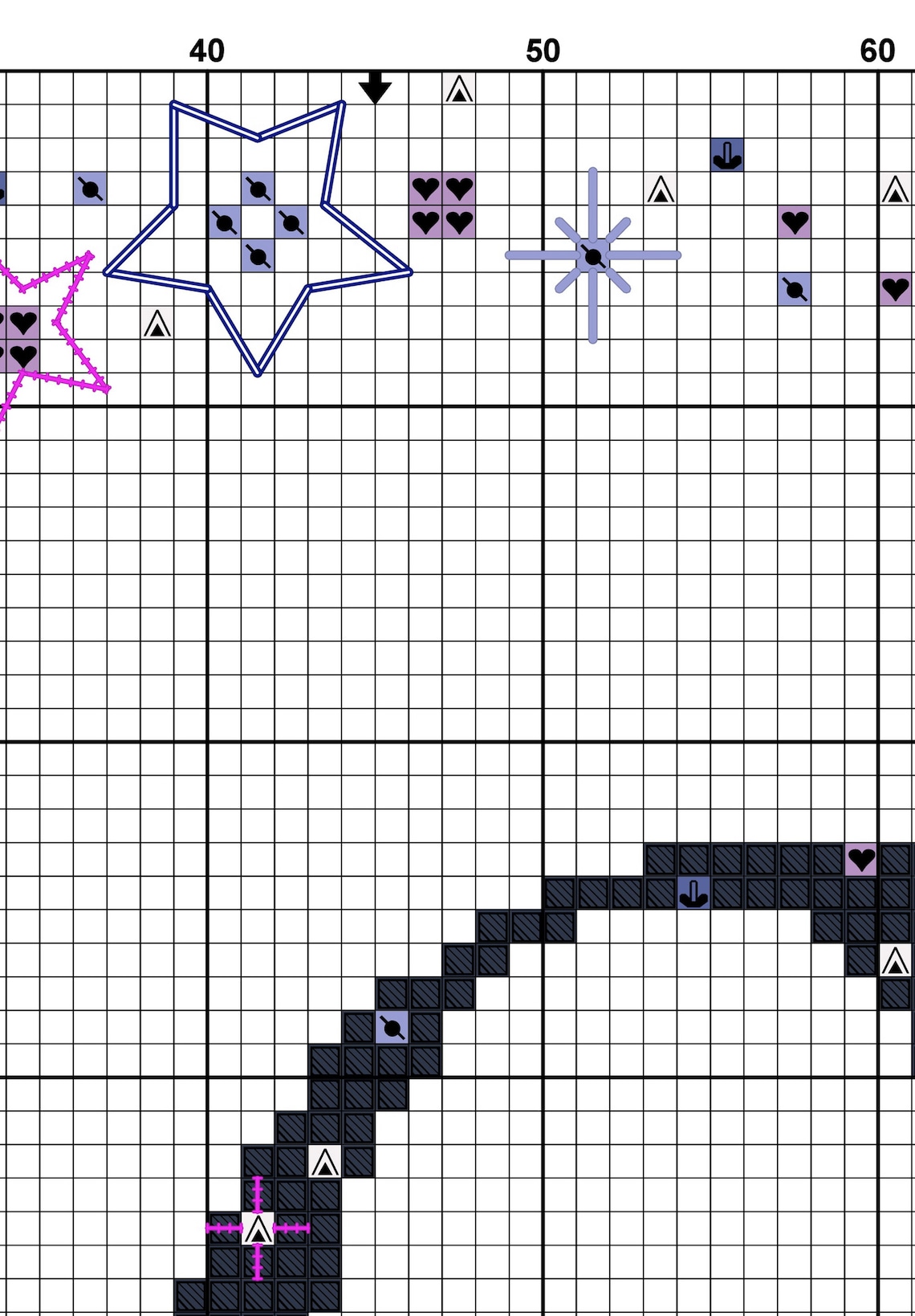 Star Monogram G Cross Stitch Pattern Letter G Cross Stitch | Etsy