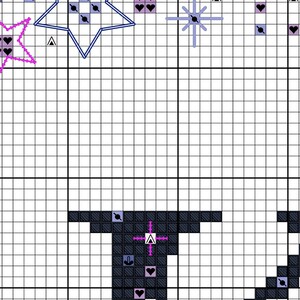 Star Monogram K Cross Stitch Pattern Letter K Cross Stitch Design Star ...