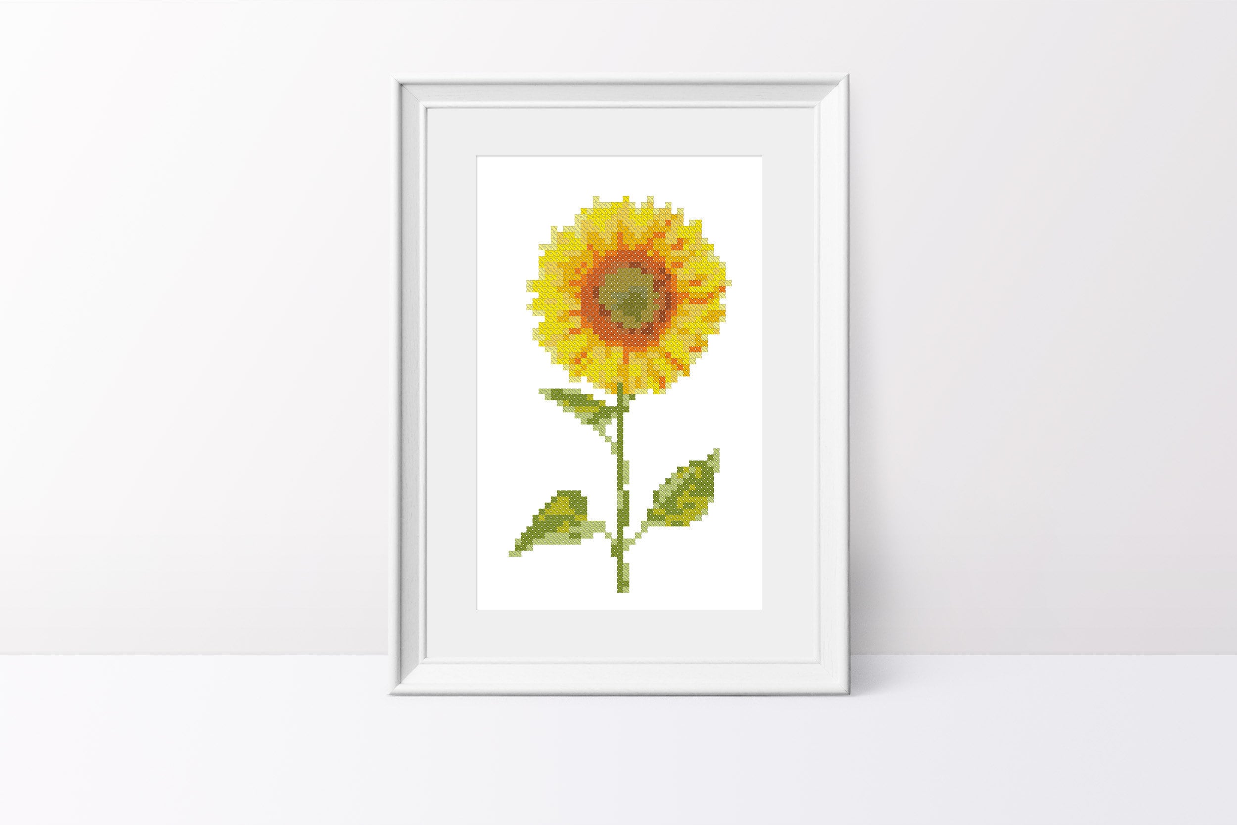 Sunflower Cross Stitch Pattern Little Sunflower Pdf Pattern - Etsy