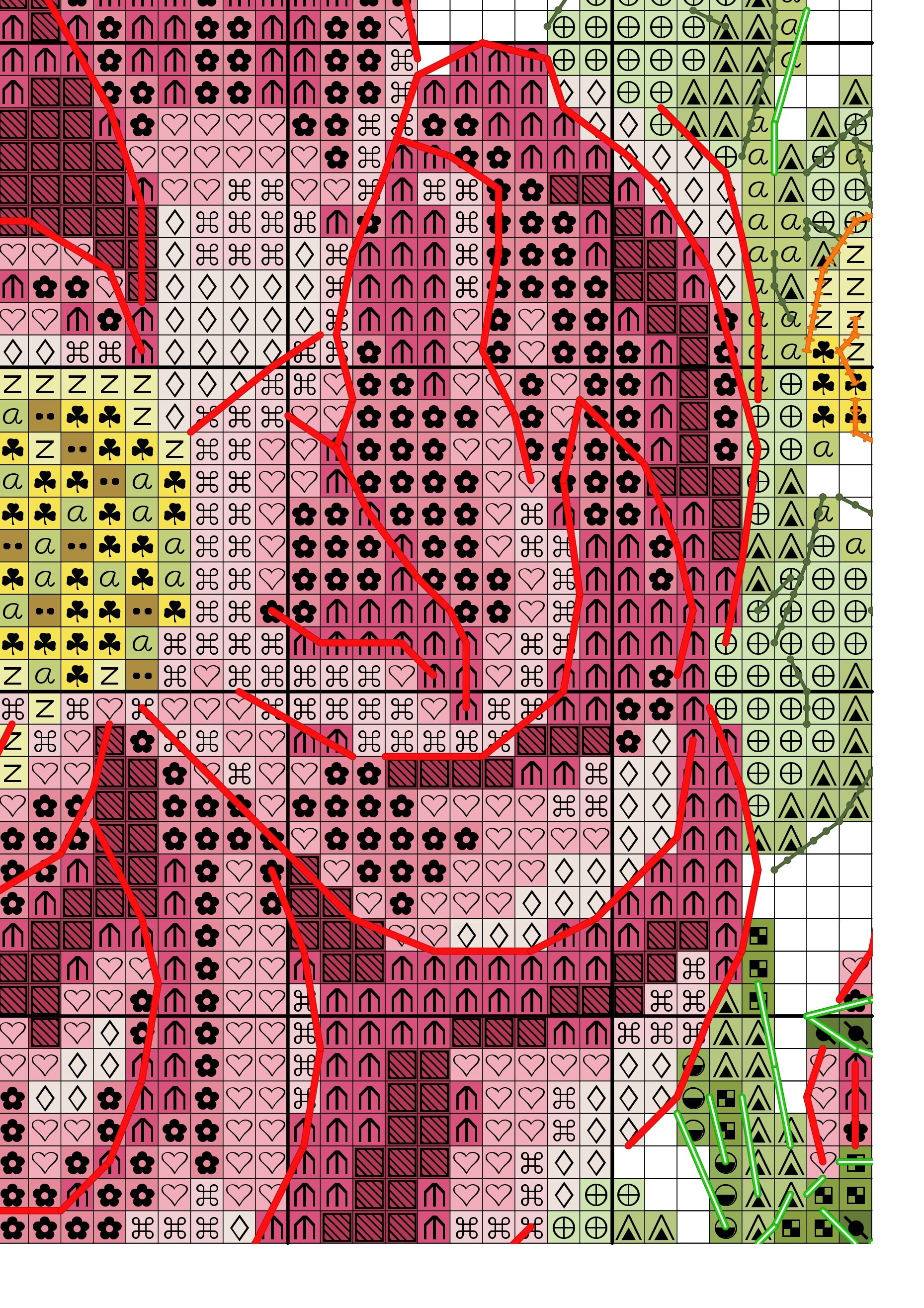 Garden Roses Cross Stitch Pattern. Flower Pdf Design. Roses | Etsy