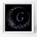 Star Monogram G Cross Stitch Pattern Letter G Cross Stitch Design Star ...