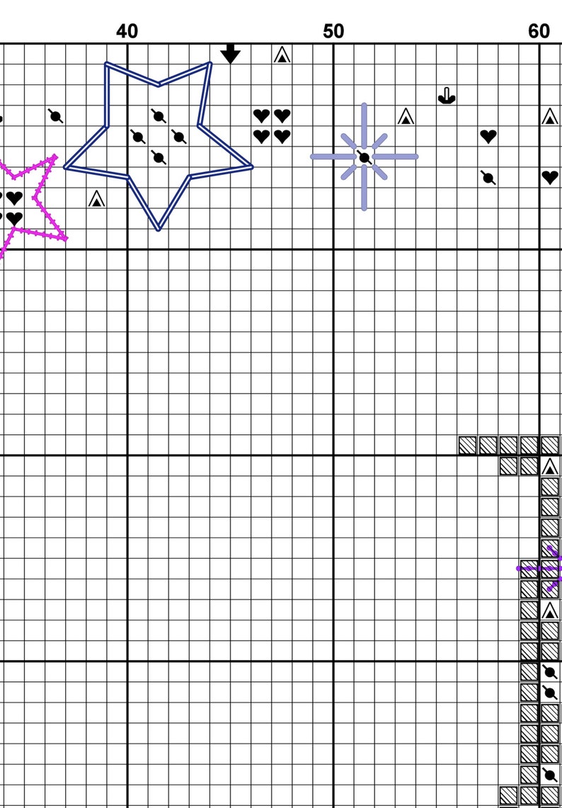 Star monogram J cross stitch pattern Letter J cross stitch | Etsy