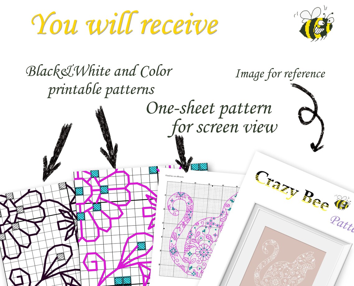 Floral Lace Cat Silhouette Cross Stitch Pattern Pet Cross - Etsy