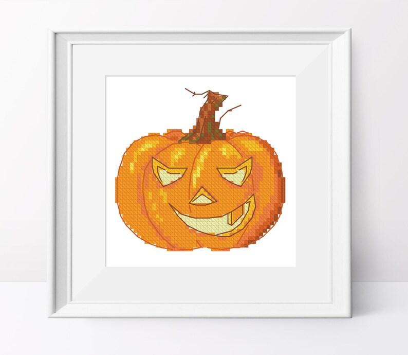 Pumpkin Set Cross Stitch Pattern Pumpkins Pdf Chart Halloween - Etsy