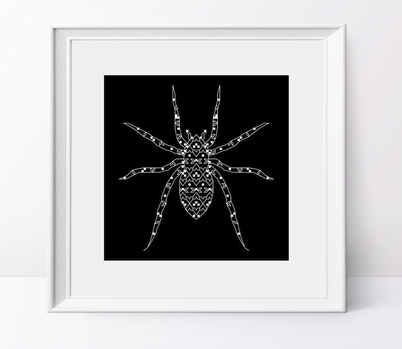 Lace Spider Cross Stitch Pattern Halloween Cross Stitch Design - Etsy