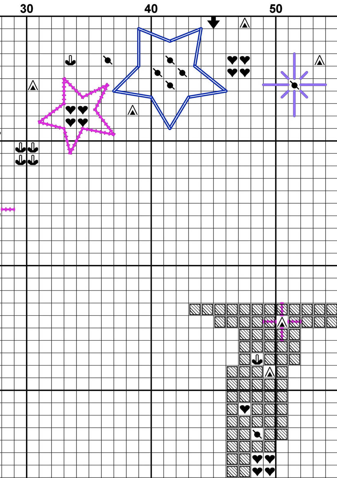 Star Monogram P Cross Stitch Pattern: Wreath Design (PDF Pattern) - Etsy