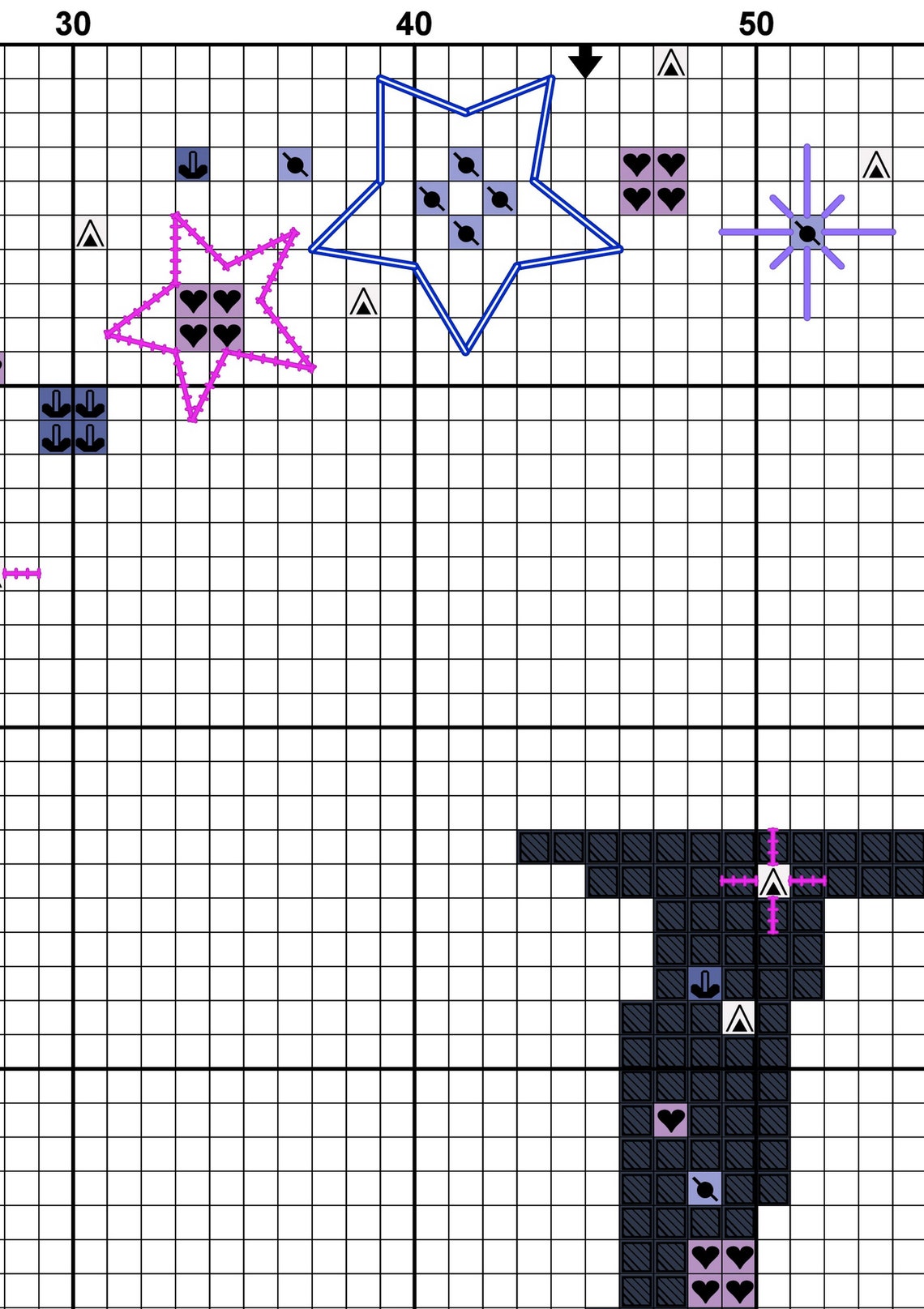 Star Monogram P Cross Stitch Pattern: Wreath Design (PDF Pattern) - Etsy