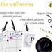 Star Monogram P Cross Stitch Pattern Letter P Cross Stitch Design Star ...