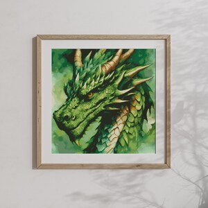 Green Dragon Cross Stitch Pattern: Magical Creature Design (PDF Pattern ...