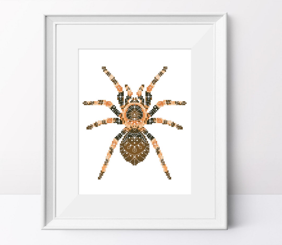 Tarantula Cross Stitch Pattern Spider Pdf Pattern Halloween Design ...