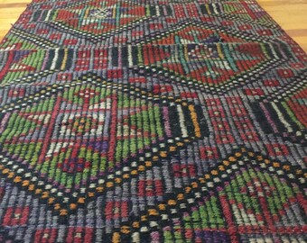 Flat weave runner | Etsy