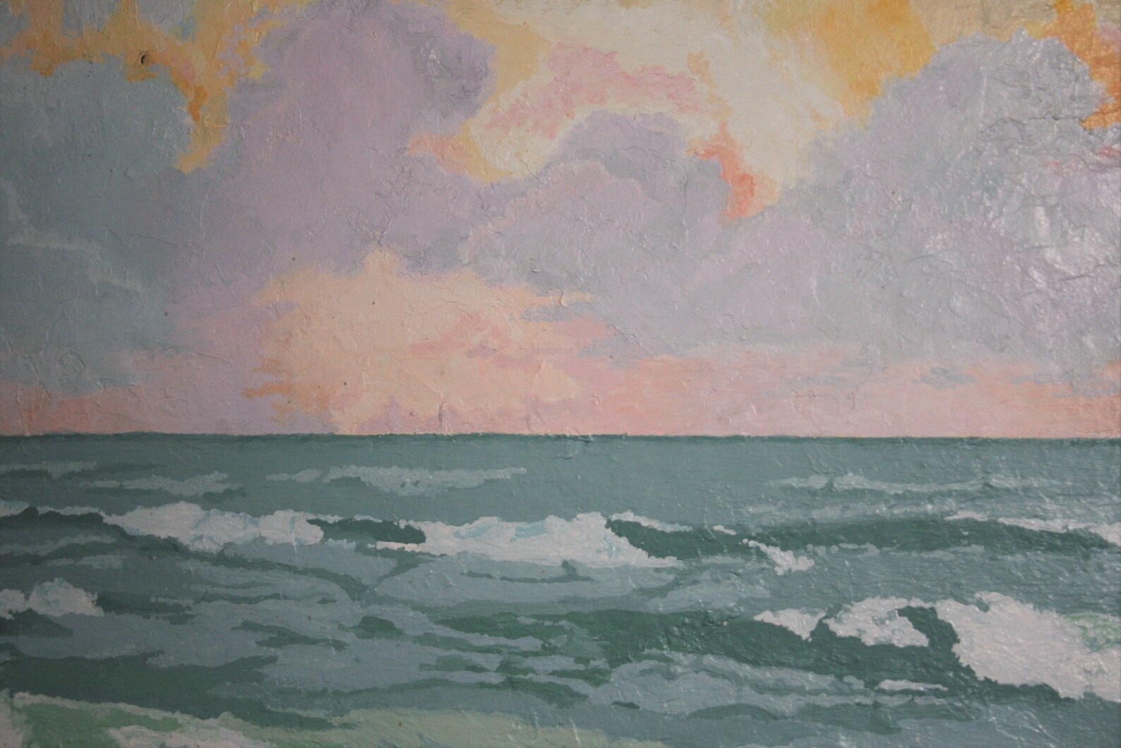 Ocean Waves Painting Beach Themed Decor Outer Banks Art - Etsy