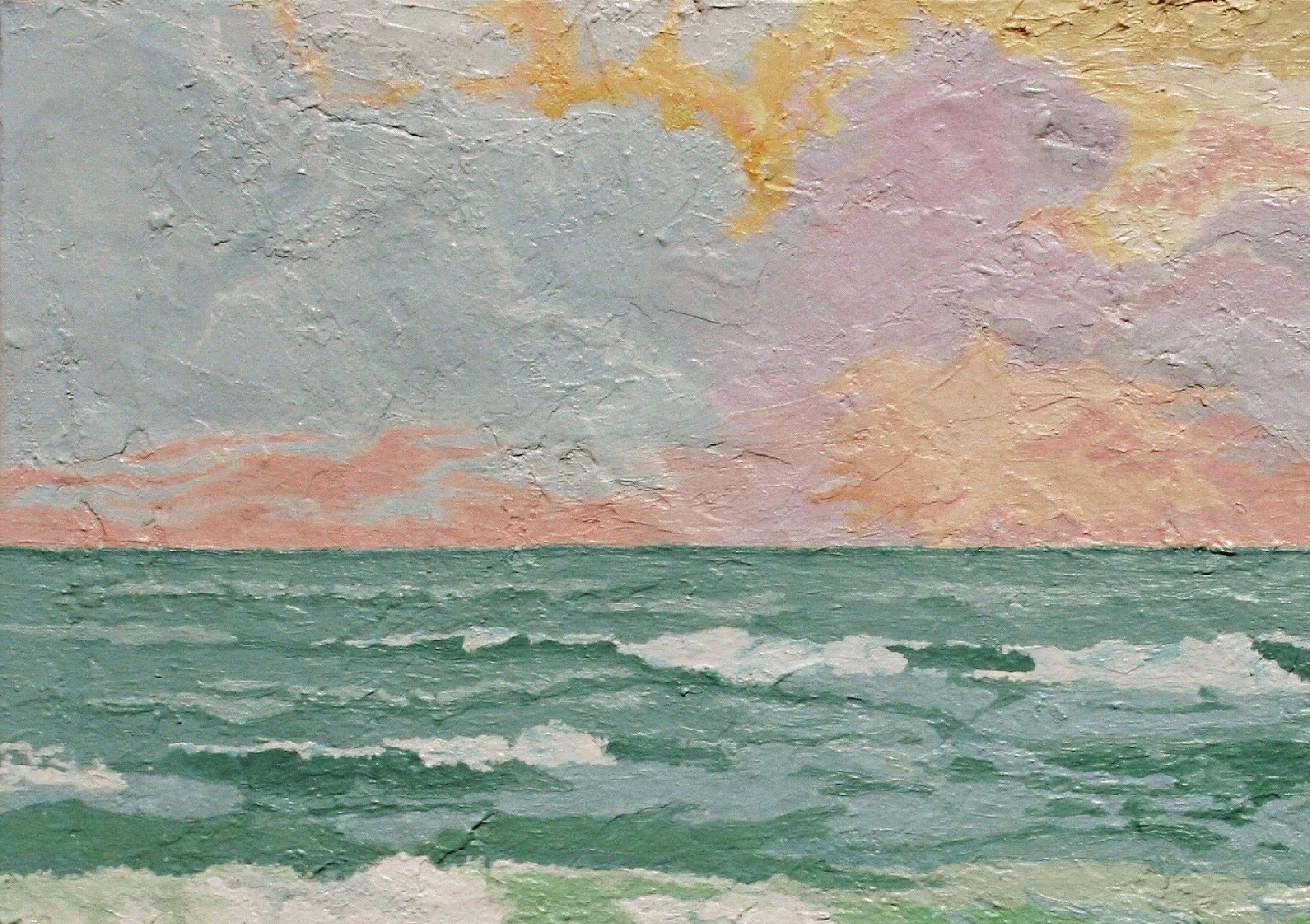 Sunrise Art Print , Ocean Waves Print , Outer Banks Art , Beach Themed ...