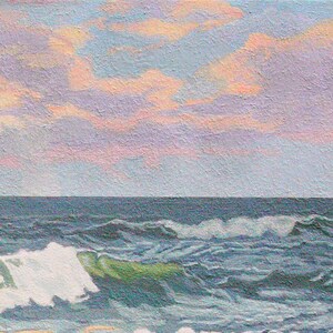 Outer Banks Art, Ocean Wave Canvas, Coastal Artwork, Ocracoke Island ...