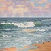 Outer Banks Art Ocean Wave Canvas Coastal Artwork Ocracoke - Etsy