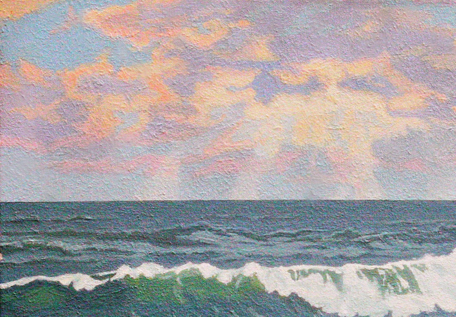 Outer Banks Art Ocean Wave Canvas Coastal Artwork Ocracoke - Etsy