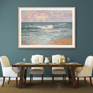 Outer Banks Art, Ocean Wave Canvas, Coastal Artwork, Ocracoke Island ...