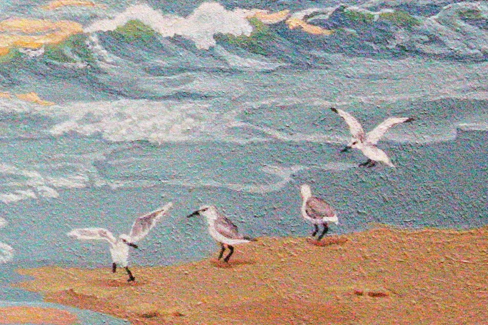 Outer Banks Art Ocean Wave Canvas Coastal Artwork Ocracoke - Etsy