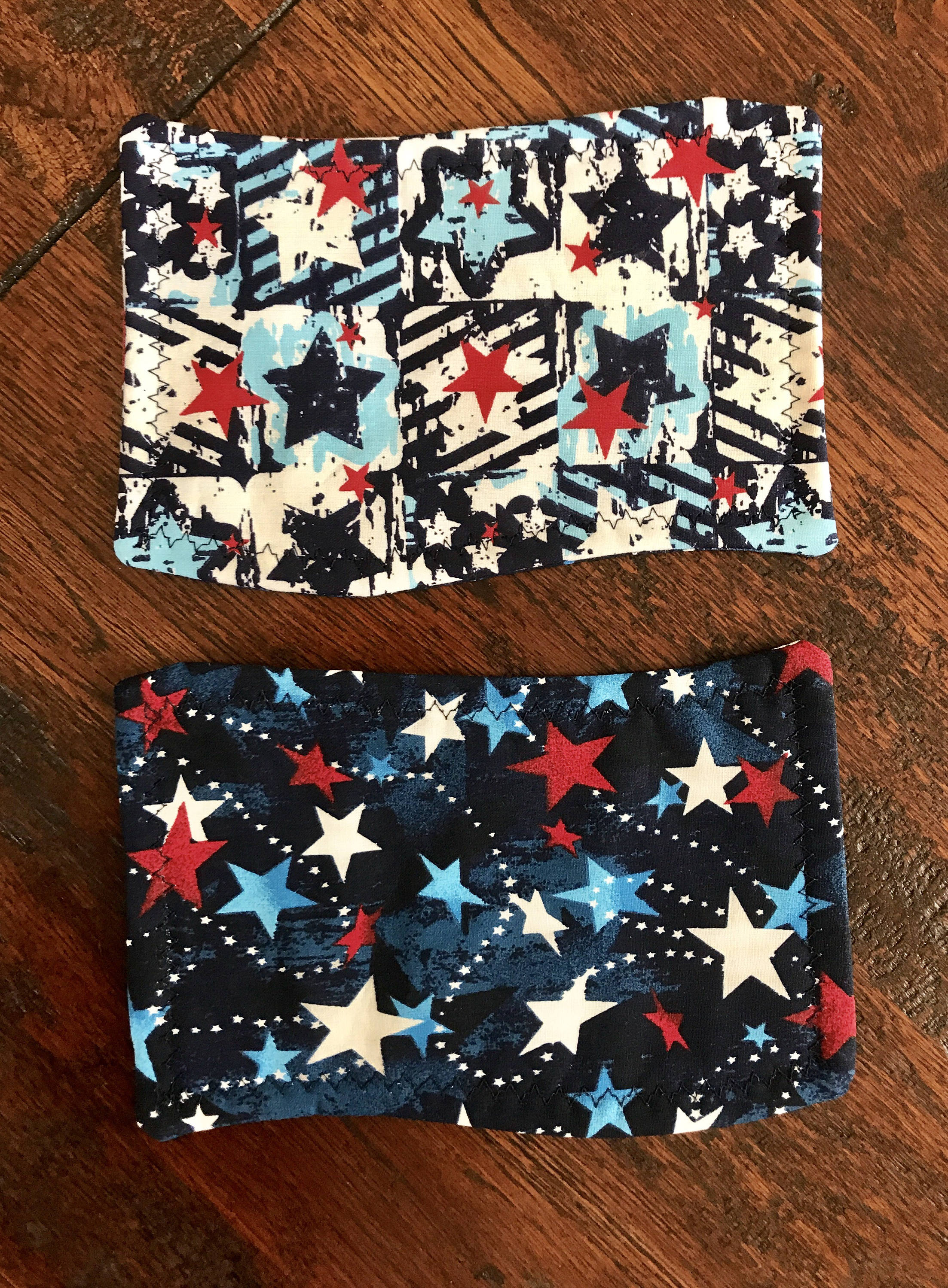 Reversible Swaying Patriotic Stars Flag Quilted Set of 2 Mug Rugs - Etsy