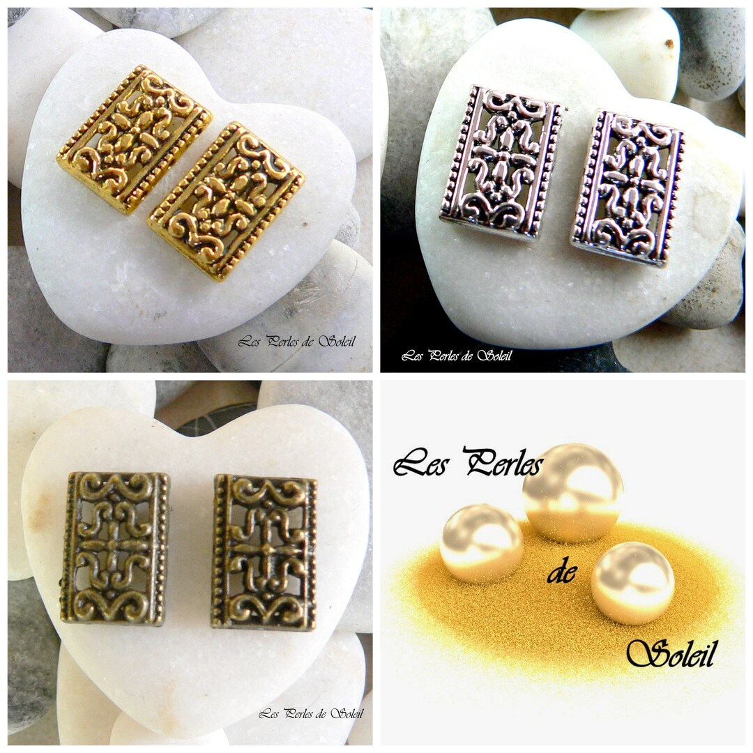 12 3-row Filigree Dividers in Gold/silver/bronze Color - Etsy