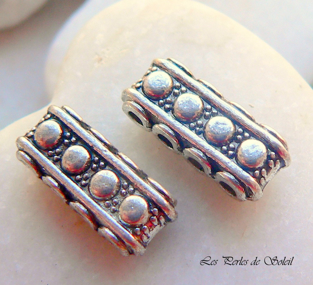 12 Multi-row Spacers 4 Rows Silver Color 17x7x5mm - Etsy