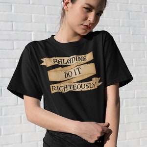 Dungeons and Dragons Paladin Shirt Tabletop Gamer Girl Gift. - Etsy