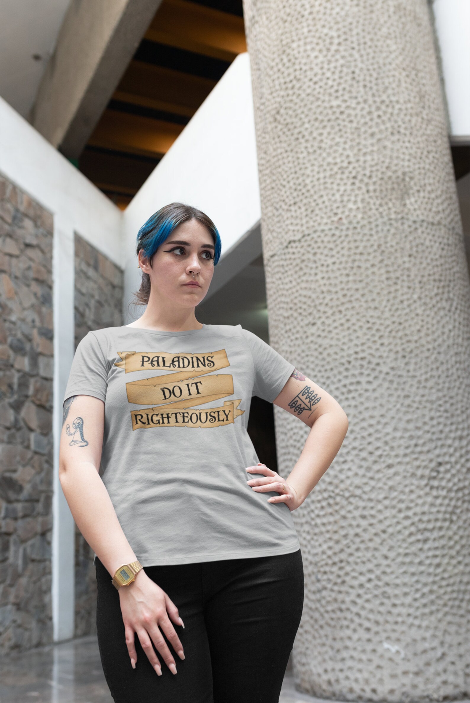 Dungeons and Dragons Paladin Shirt Tabletop Gamer Girl Gift. - Etsy