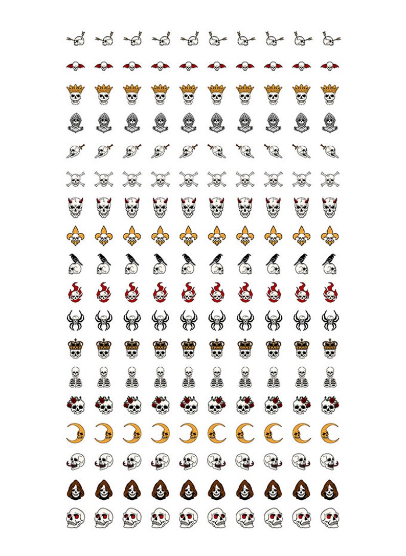 Evil Undead Skeleton Waterslide Decals for Wargaming - Etsy