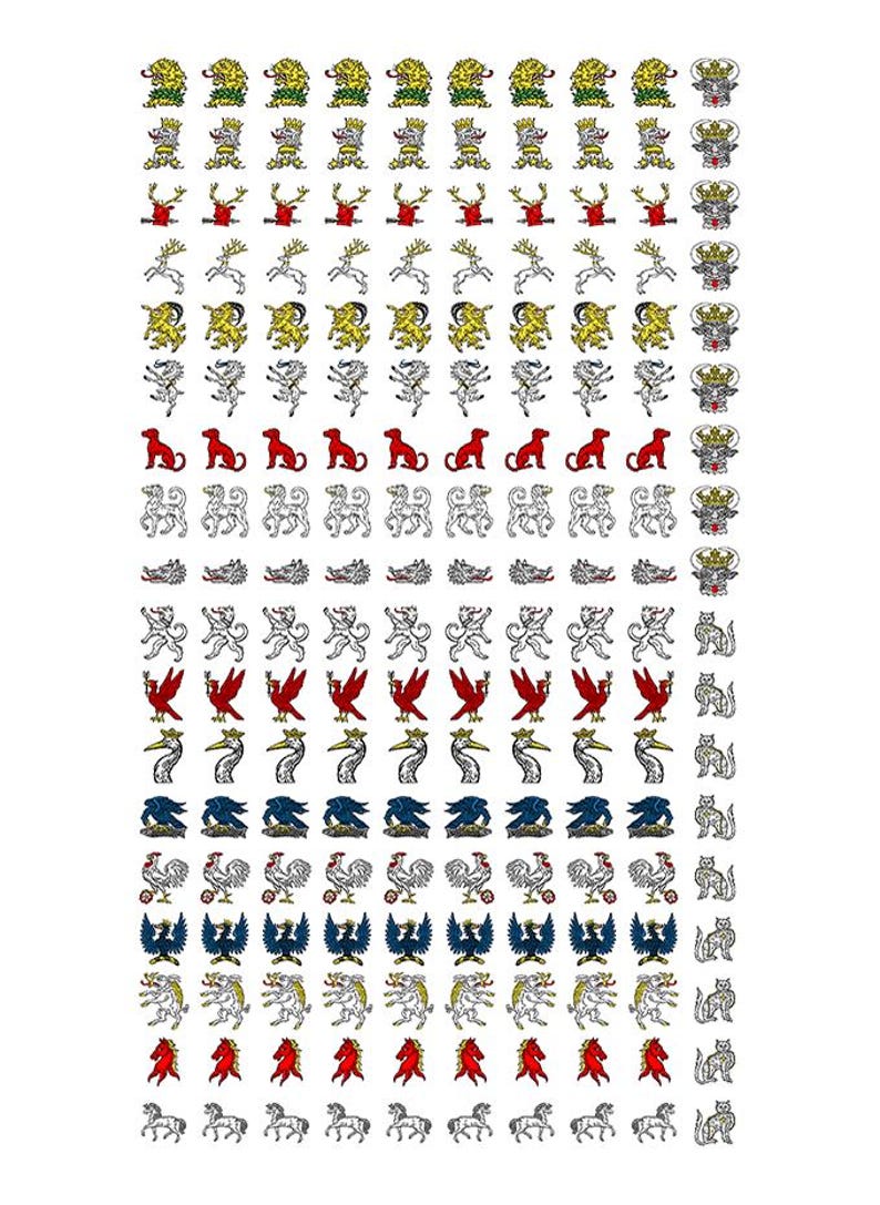 Heraldic Waterslide Decals for Wargaming Series 4 - Etsy Australia