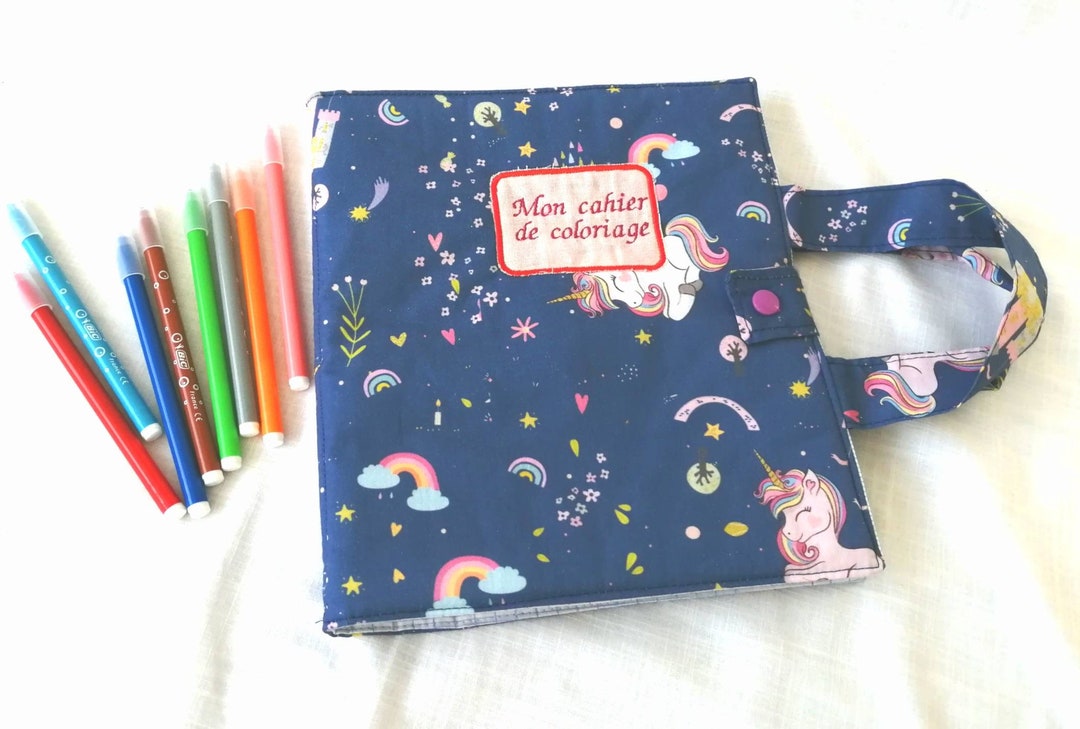 Washable Fabric Coloring Book, Reusable Coloring Book, Drawing Book ...