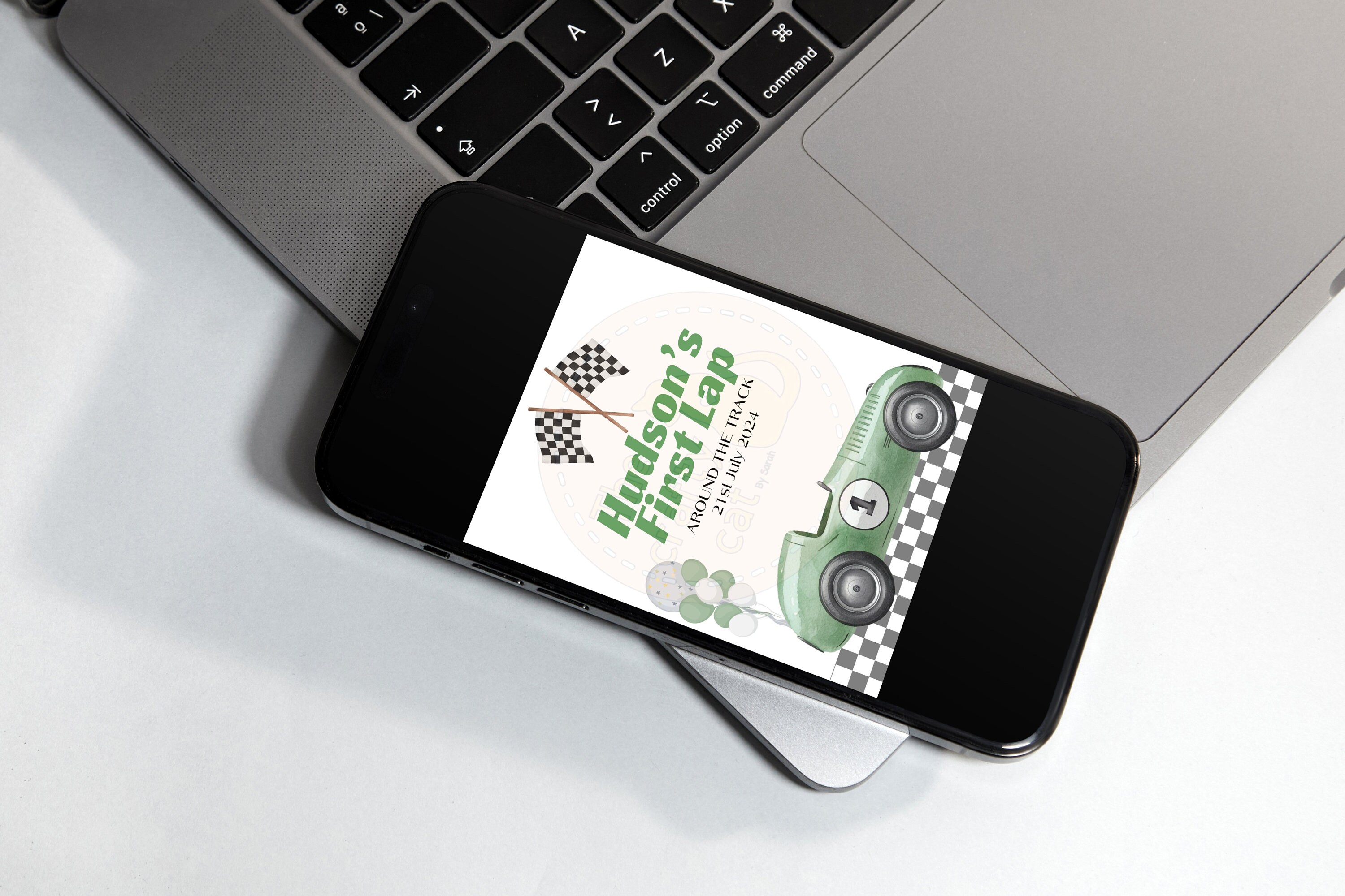 First Lap Race Car First Birthday Sign - Green - Digital Download - Etsy